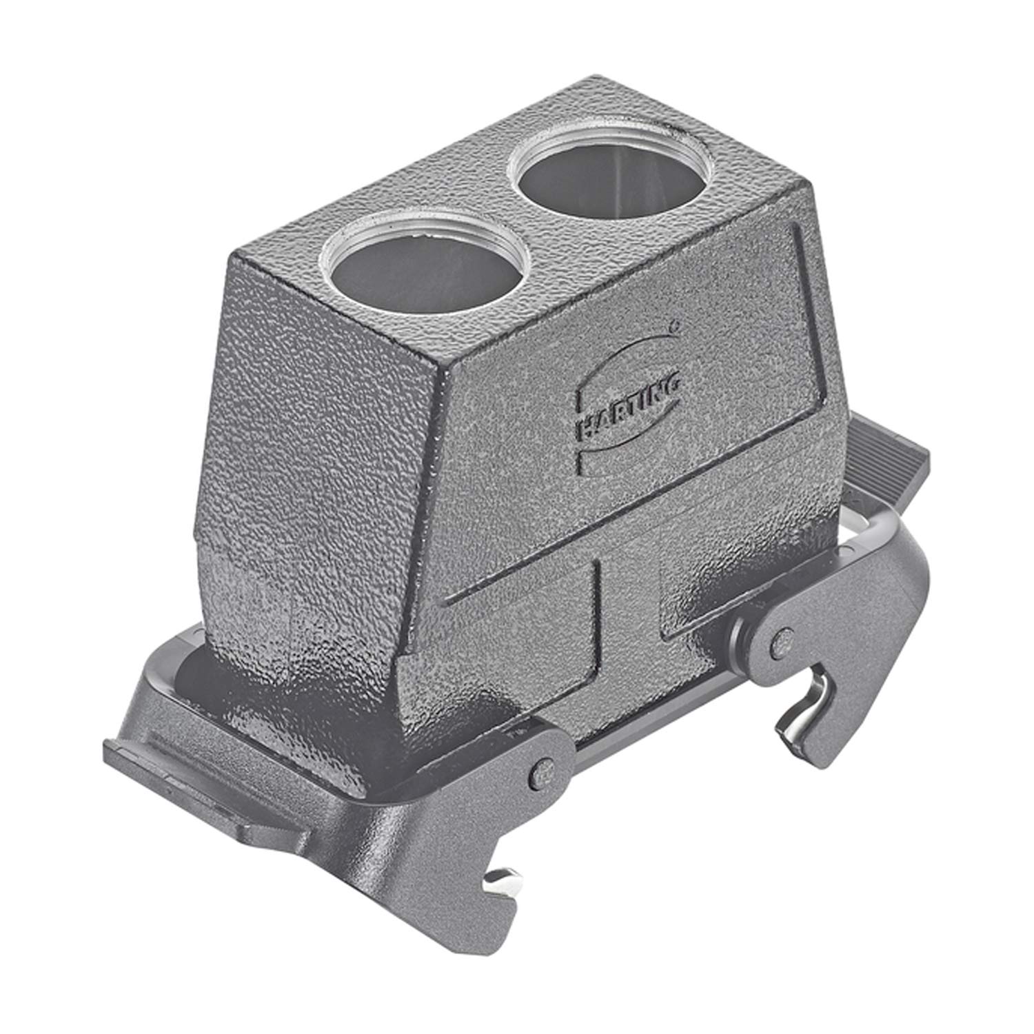 19307160766 HARTING 16B Coupling housing straight 2 x M25 high design ...