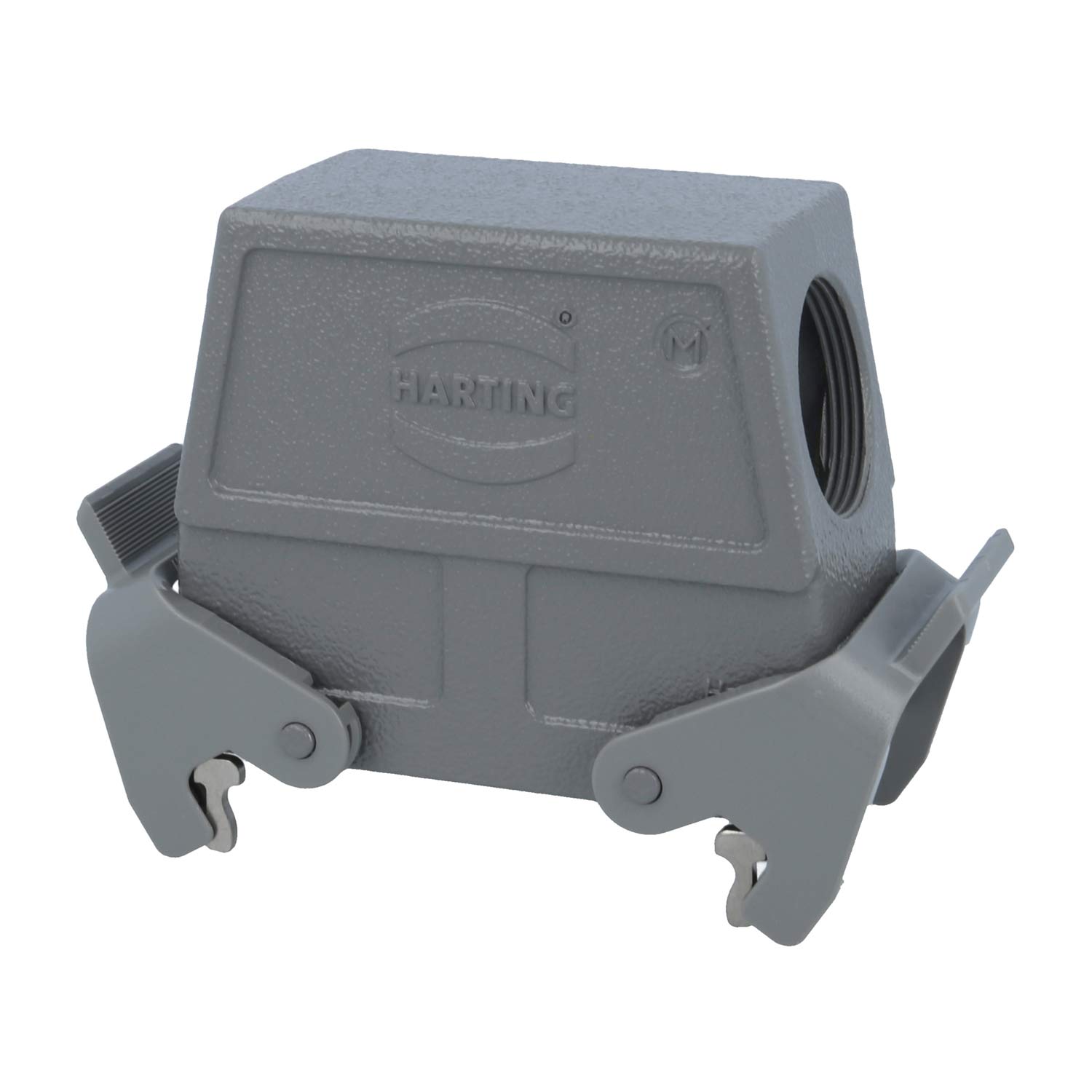 19300160537 HARTING Han 16B Hood high, 1xM32 lateral cable outlet, with ...