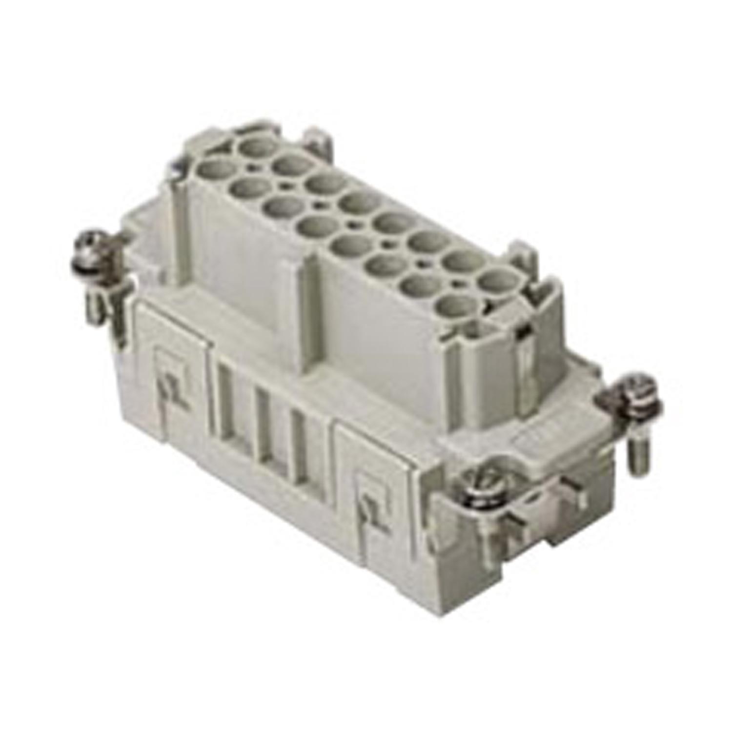 CSEF 16 ILME Socket insert, taille 77.27, 16P+PE, silver, tension clamp ...
