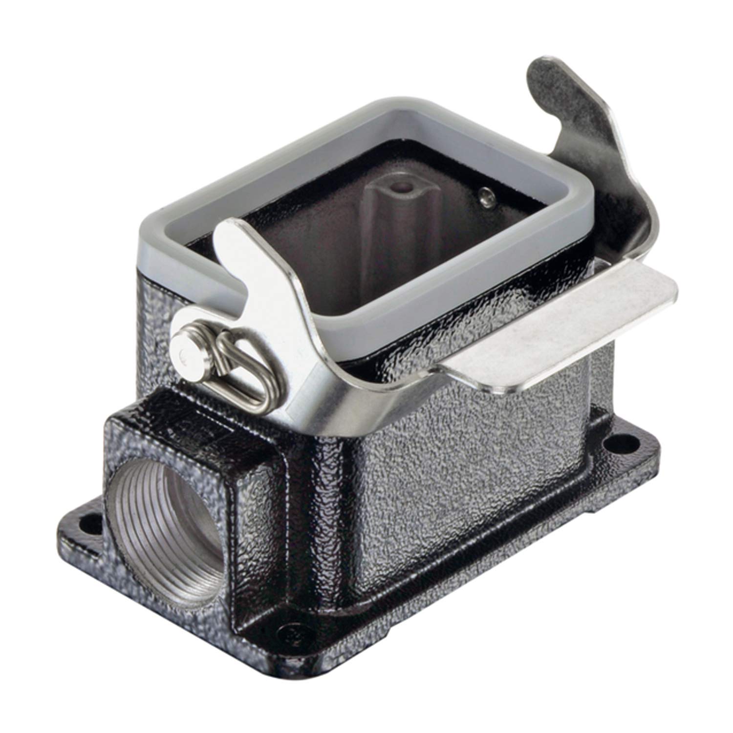 09370061291 Harting Han 6b M Sockelgehäuse Niedrig 2xpg16 Seitlicher